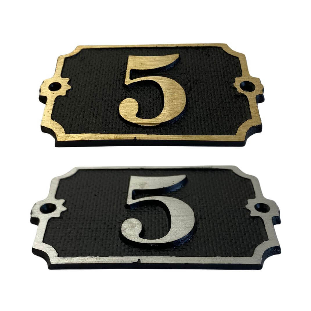 Türnummernschilder - klassisches Design für Altbau